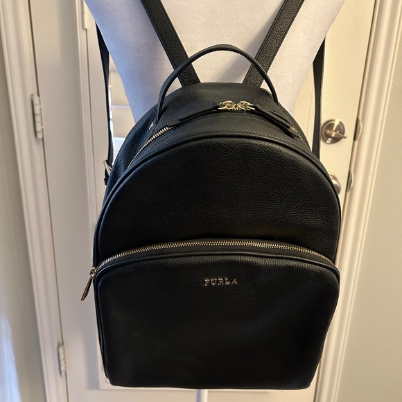Furla | Bags | Furla Black Backpack | Poshmark